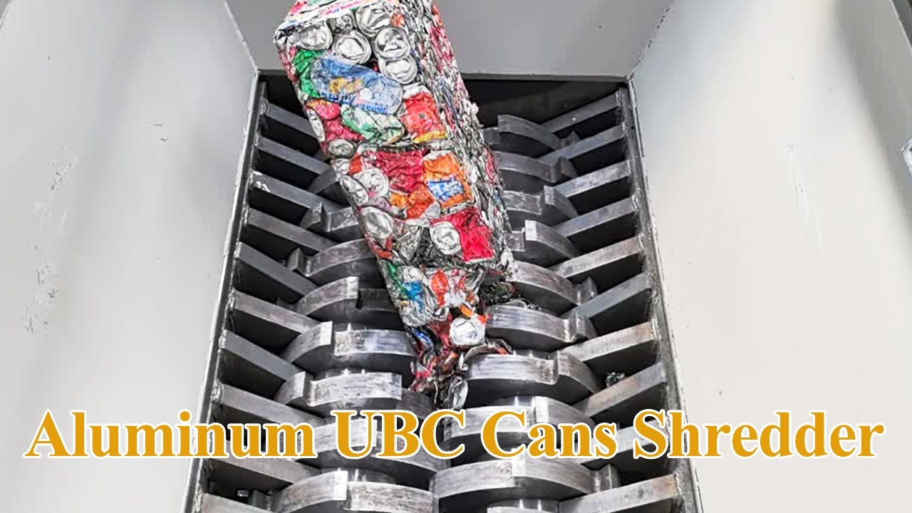 Scrap Aluminum UBC Cans Shredder & Recycling Machine -Industrial ...