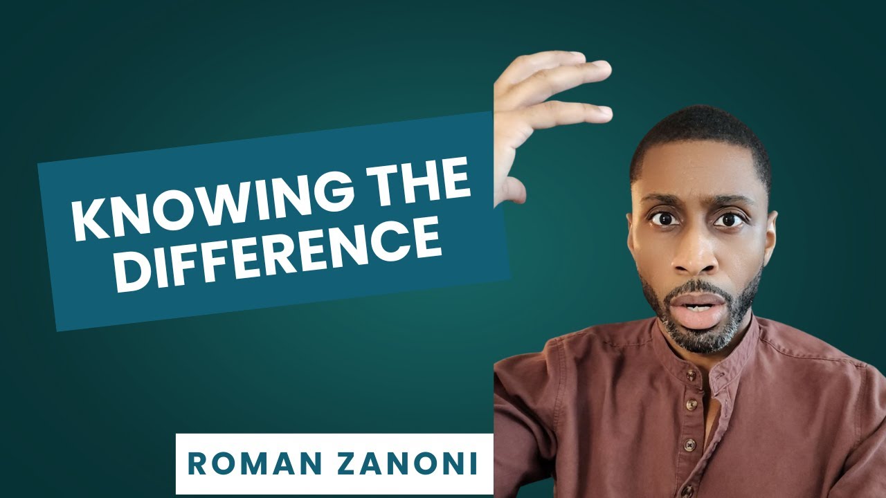 Knowing The Difference - Roman Zanoni - YouTube