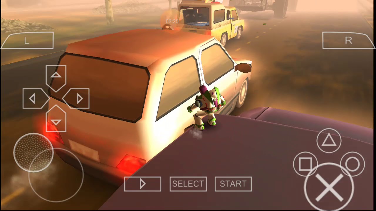 Let's play toy story 3 final level buzz l'eclair in french psp - YouTube