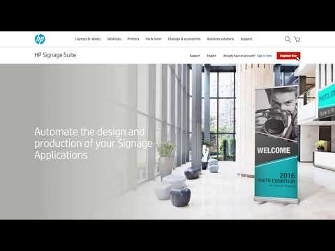 CSS HP Signage Suite Hoe To - YouTube