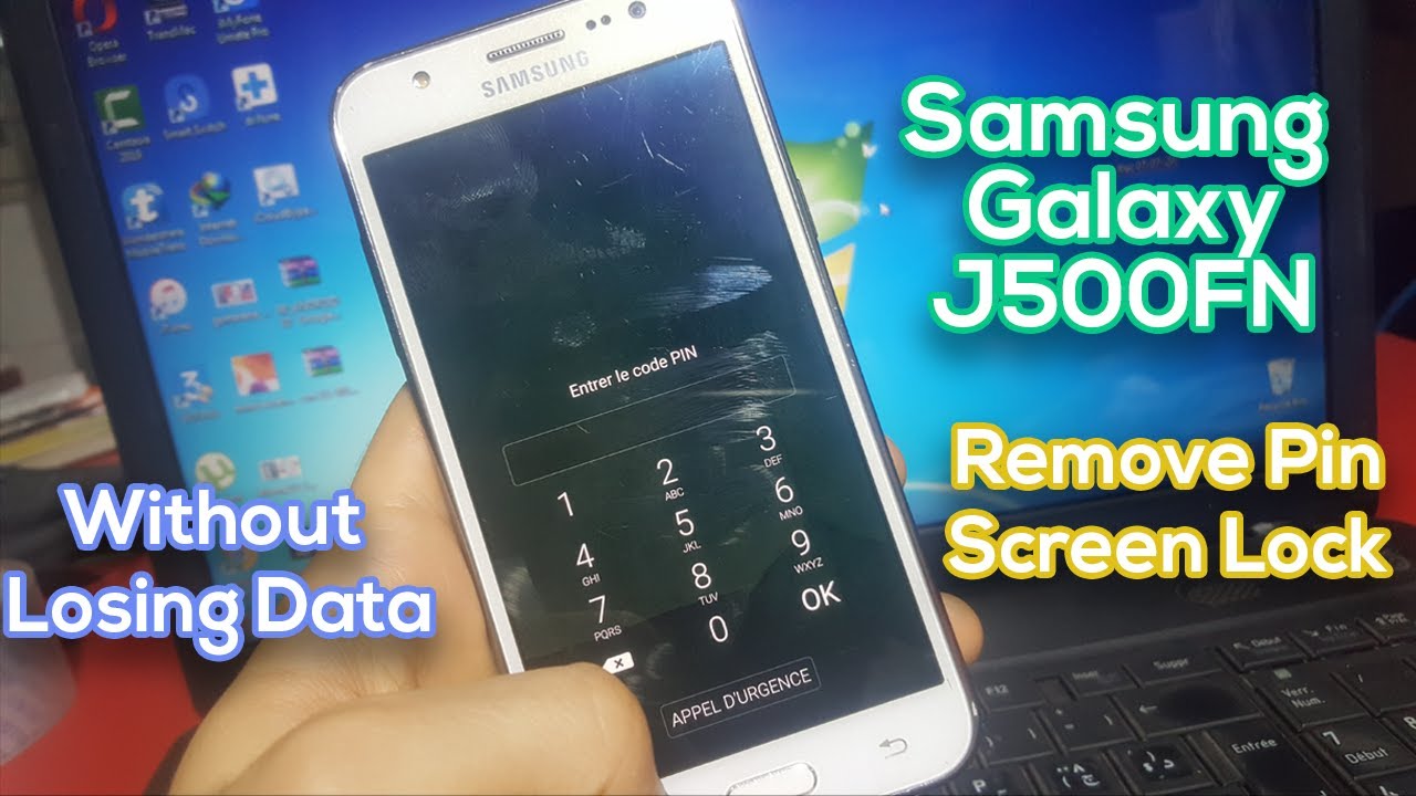 Samsung Galaxy J500FN Remove Pin Screen Lock Without Losing Data - YouTube
