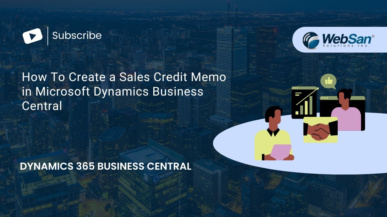 How To Create a Sales Credit Memo in Microsoft Dynamics Business ...