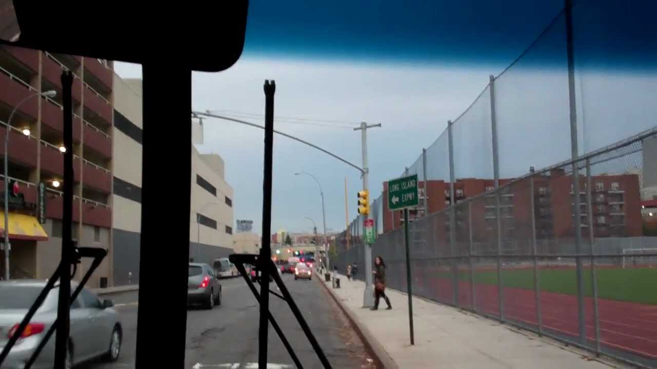 MTA Bus: Front window of ride on C40LF #191 on the Q38 57 Av / Jct Bl ...