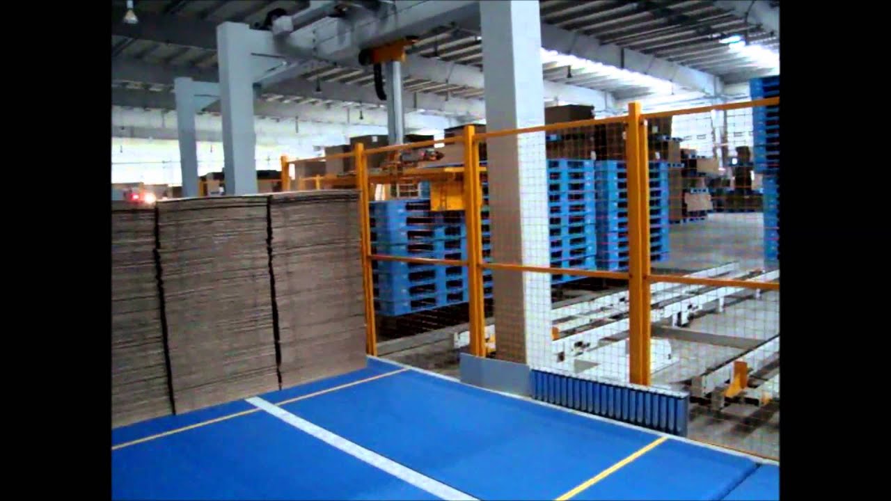 WSA - Woosung Autocon Pallet Merge System - YouTube