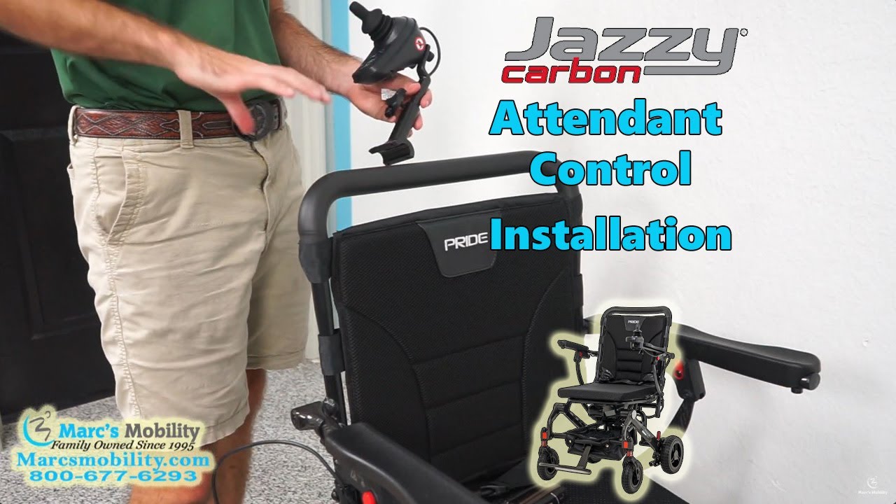 Jazzy Carbon - How to Mount an Attendant Control - YouTube