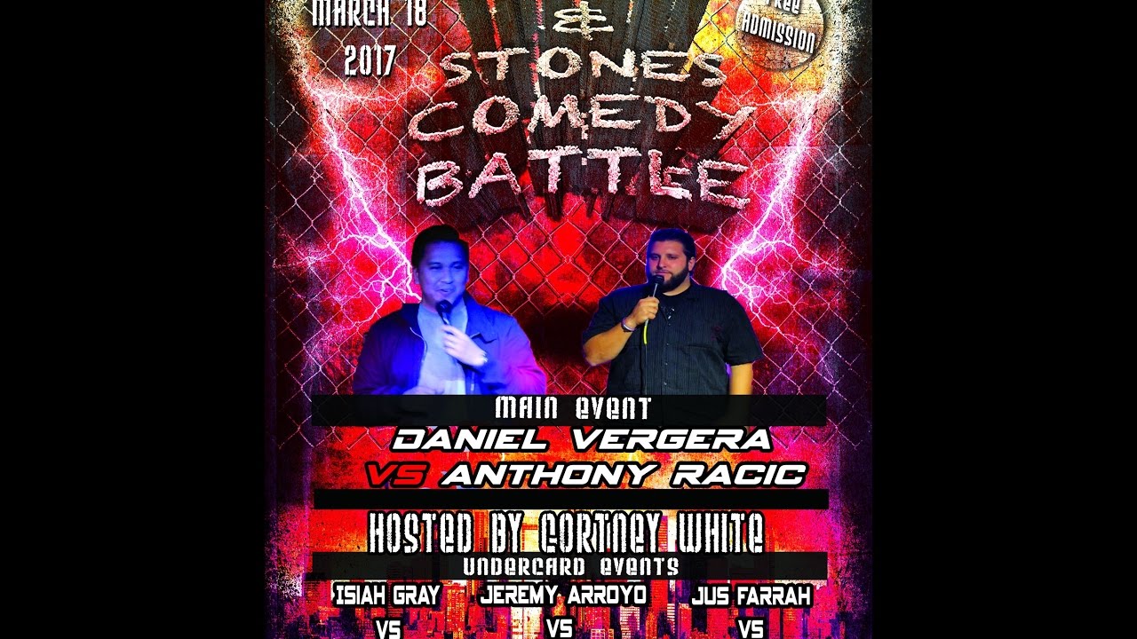 Sticks & Stones Comedy Battle Daniel Vergara vs Anthony Racic - YouTube