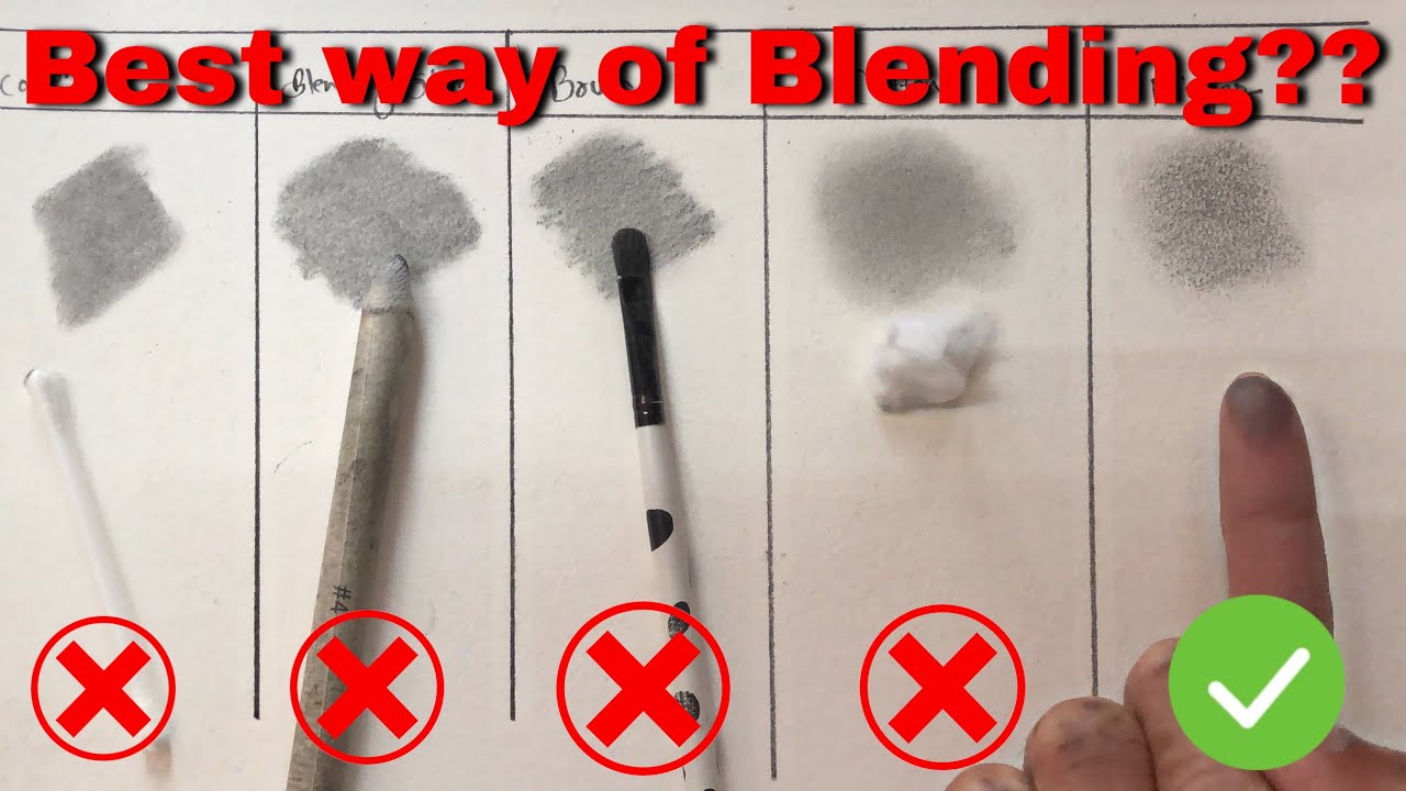 Best way of Blending || make your drawings more beautiful || Rohit ...