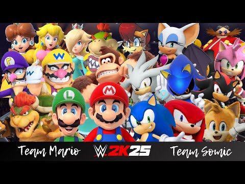 The Second Ever Mario vs. Sonic Royal Rumble! (WWE 2k25 S4 E14)