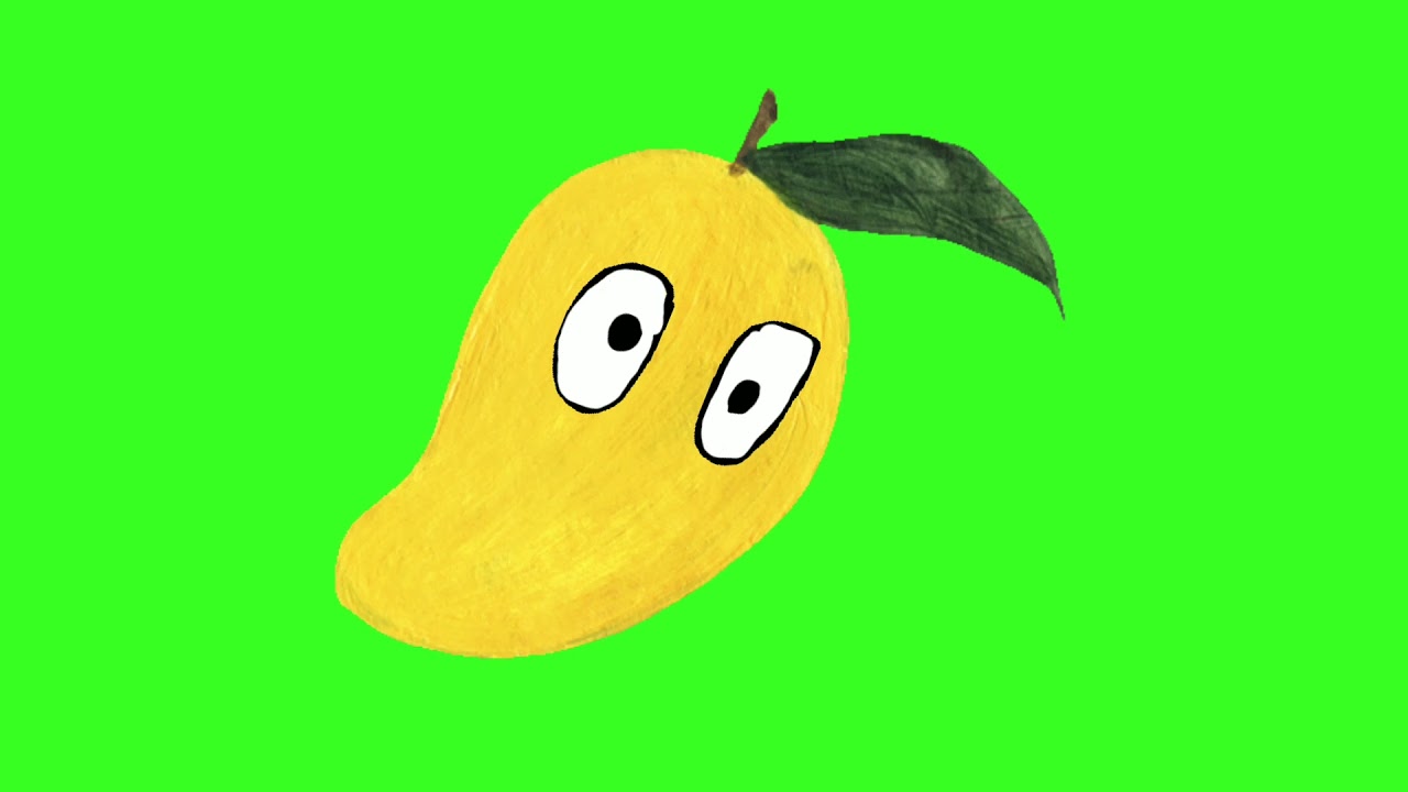 dancing mango animated cartoon green screen video for youtubers ...
