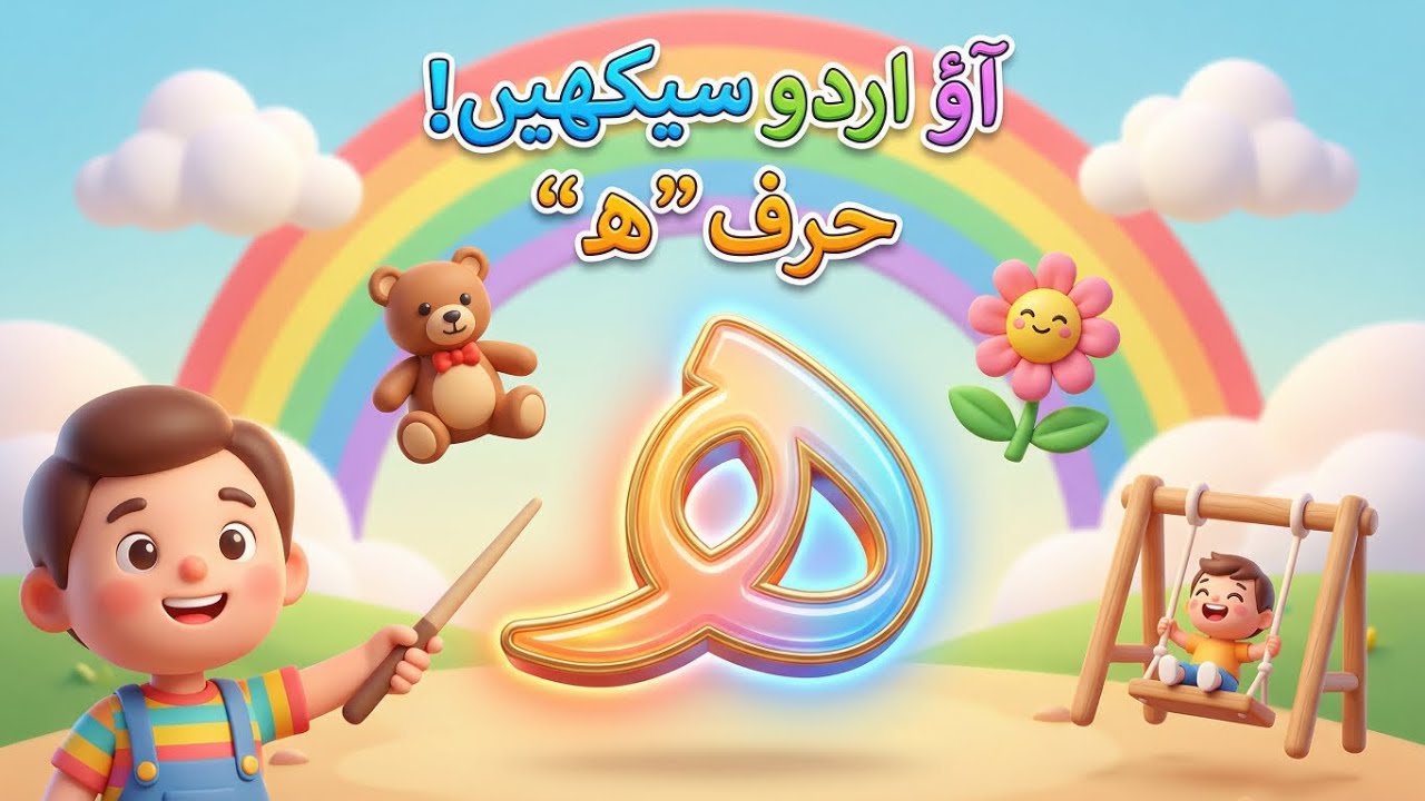 Do Chashmi Hay (ھ) | Urdu Letters for Kids - YouTube