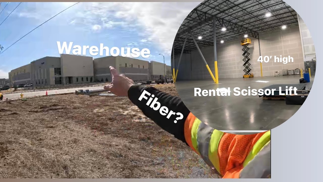 Pulling Fiber Into The Warehouse (part 2) - YouTube