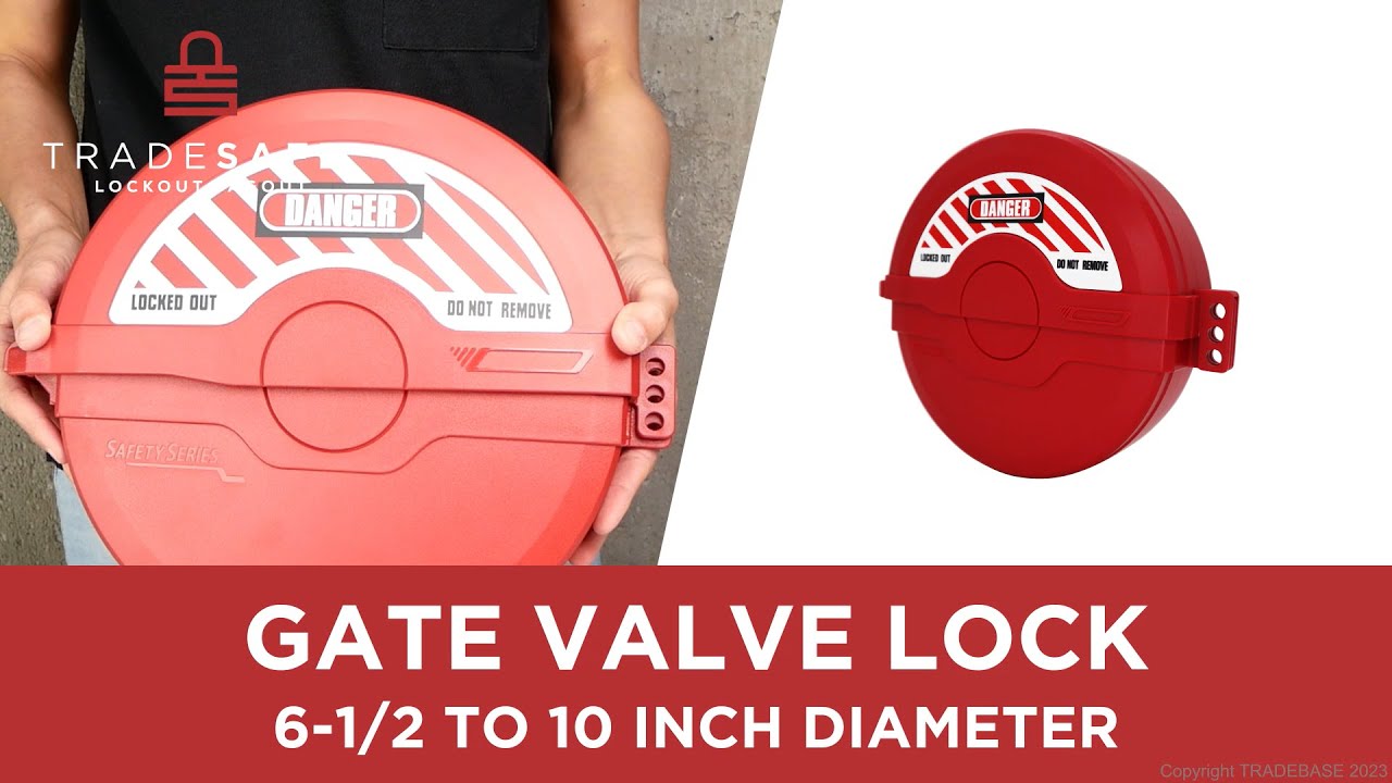 Gate Valve Lockout - 6-1/2" to 10" Valve Handles | TRADESAFE - YouTube