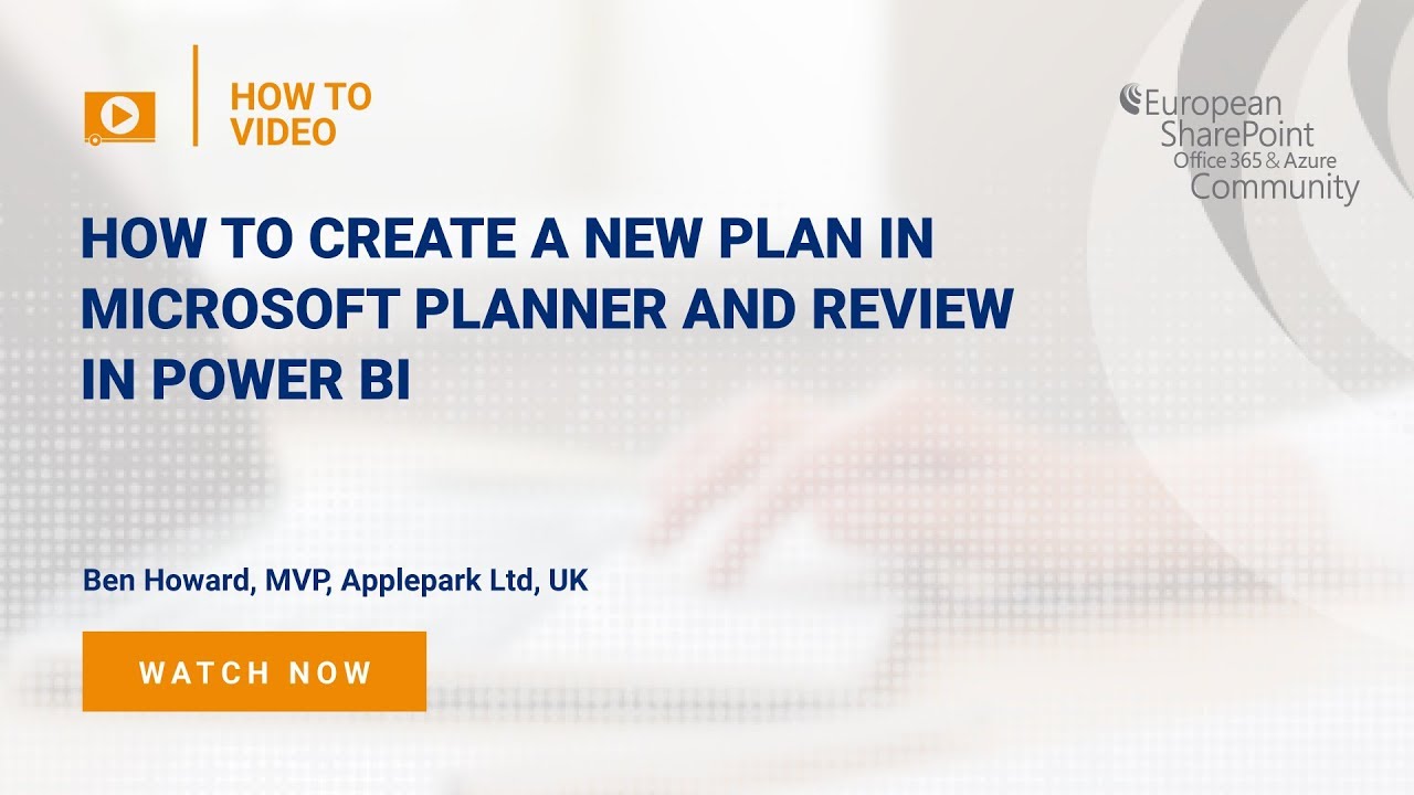 How to Create a New Plan in Microsoft Planner and review in Power BI ...