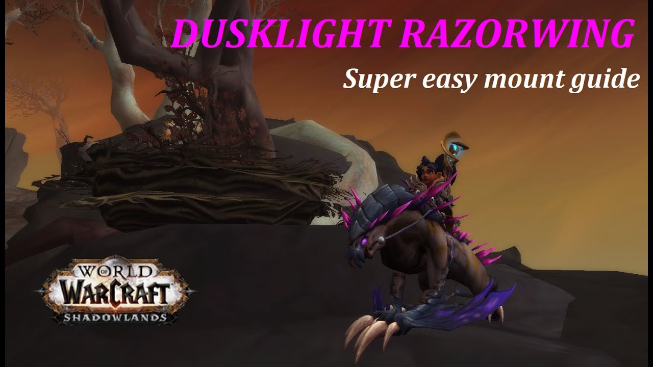 Super Easy Dusklight Razorwing Mount - YouTube