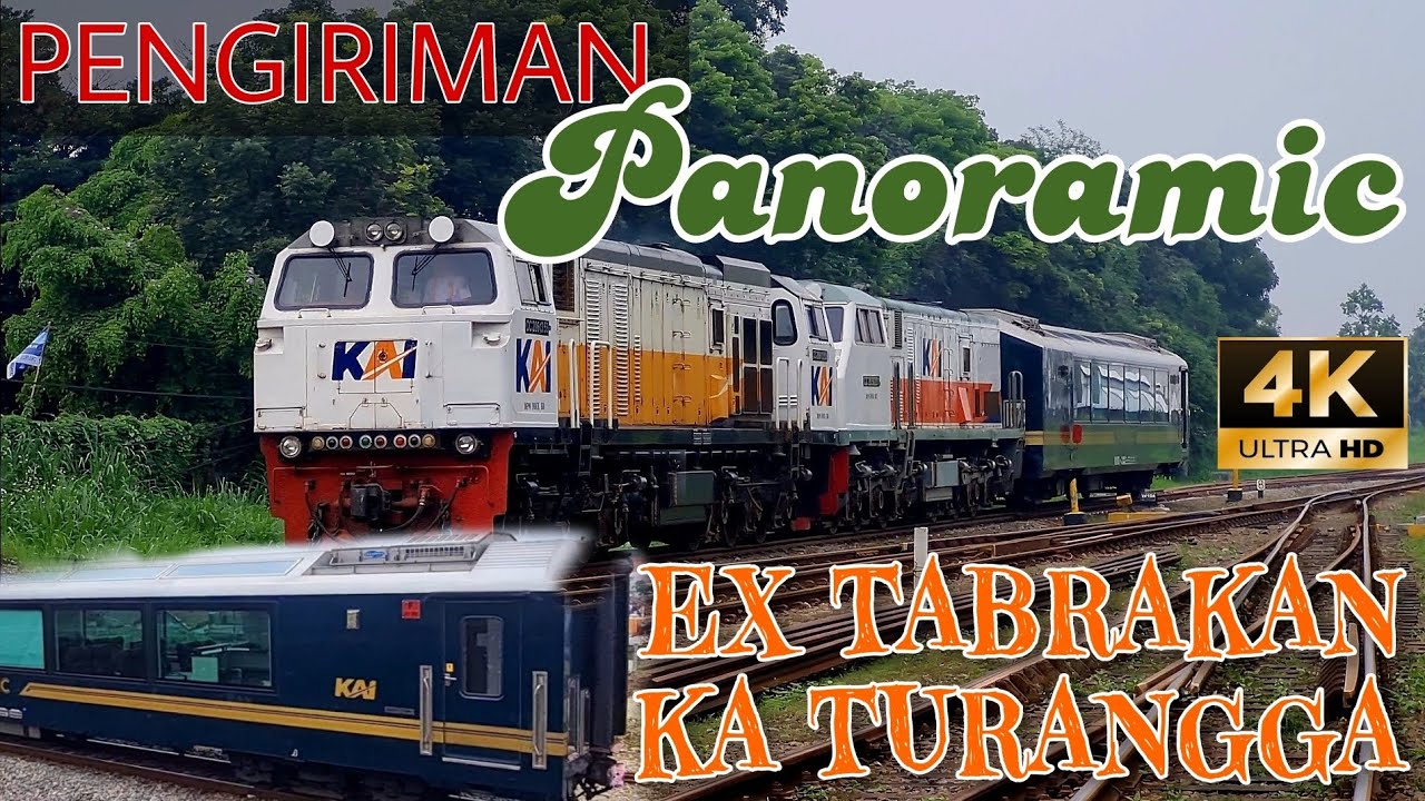 Pengiriman Kereta Panoramic ex tabrakan KA TURANGGA menggunakan ...