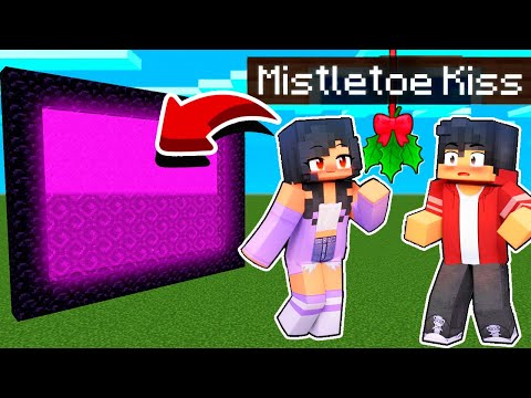 How To Make A Portal To The Aphmau First Mistletoe KISS Dimension In Minecraft