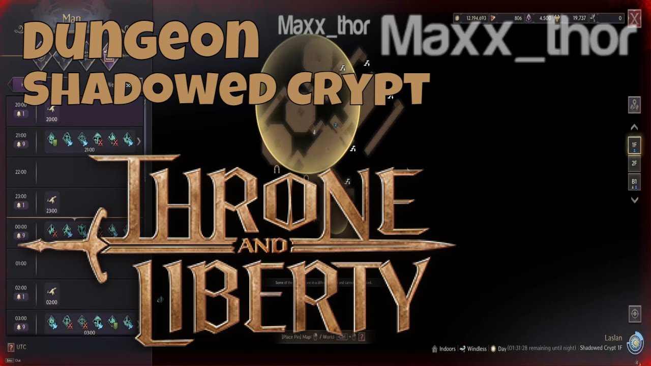 Throne and Liberty | Guild Event | Open Dungeon Shadowed Crypt | KR ...