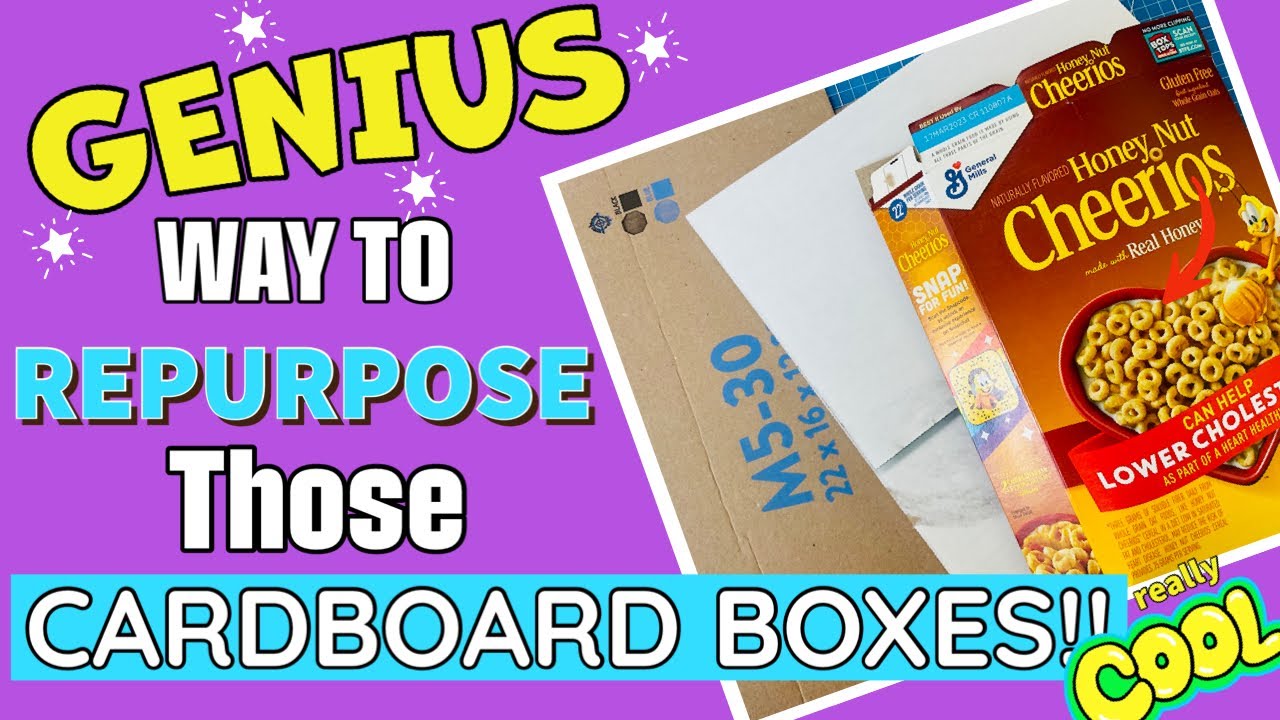 CARDBOARD BOX HACK!! easy process tutorial. YOU CAN DO IT TOO!! - YouTube