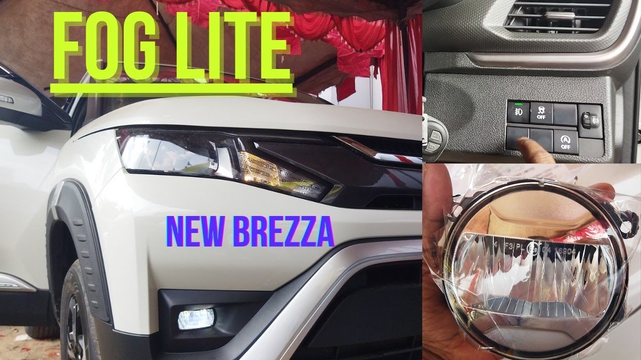 New Brezza 2022 MGA Fog Lite Led installation. Fog lite new Brezza vxi ...