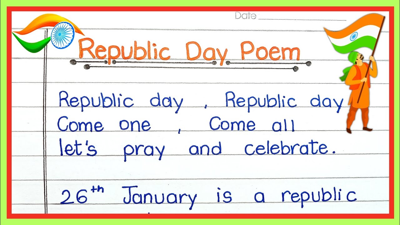 Republic day poem in English | Poem on Republic day | Republic day ...