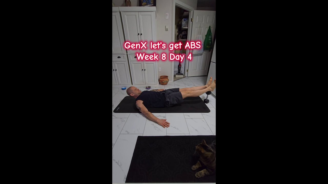 At home, an abs workout in under 10 minutes daily done by GenX - 52 ...
