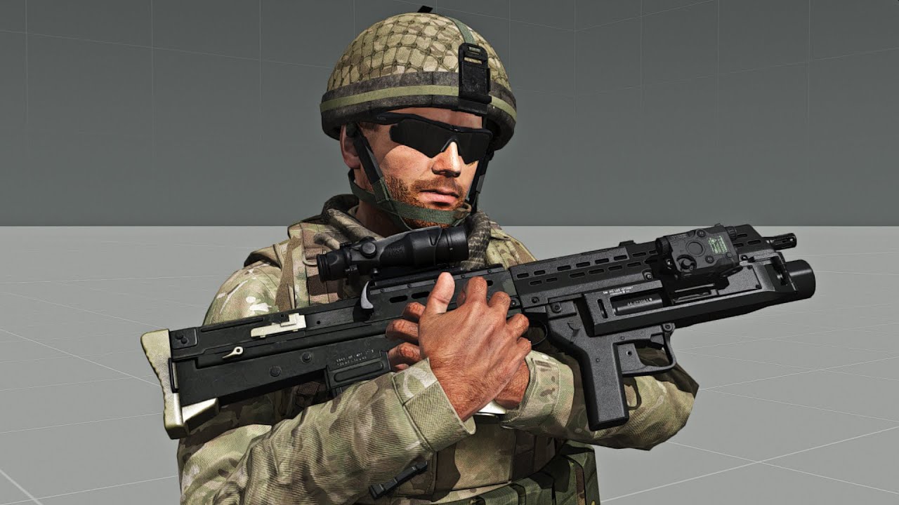 ARMA3 UK SOLDIER Model 1 - YouTube
