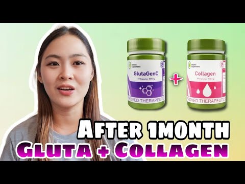 GLUTAGEN C + COLLAGEN SIMPLEE SUPPLEMENTS AFTER 1MONTH REVIEW - YouTube