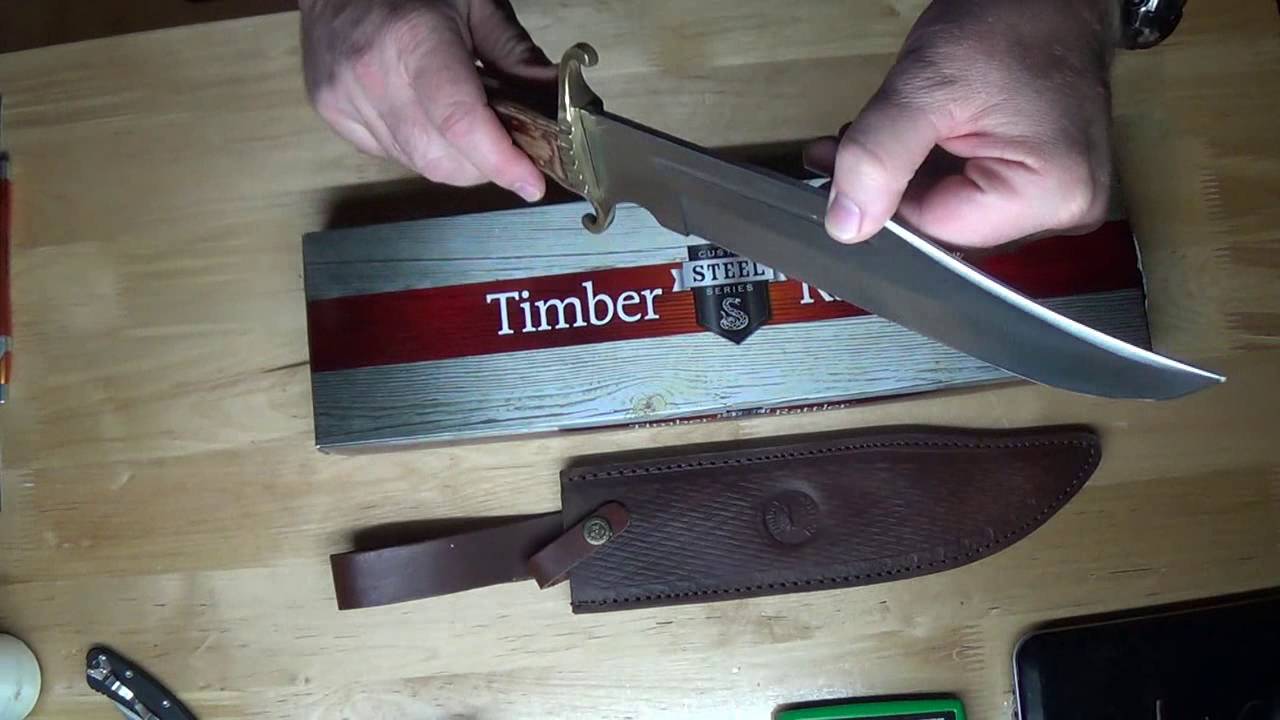 TR85 El Paso Bowie knife by Timber Rattler Unboxing from BUDK - YouTube