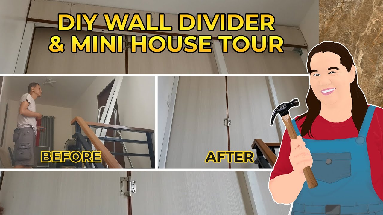 DIY Wall Divider | Mini House Tour - YouTube