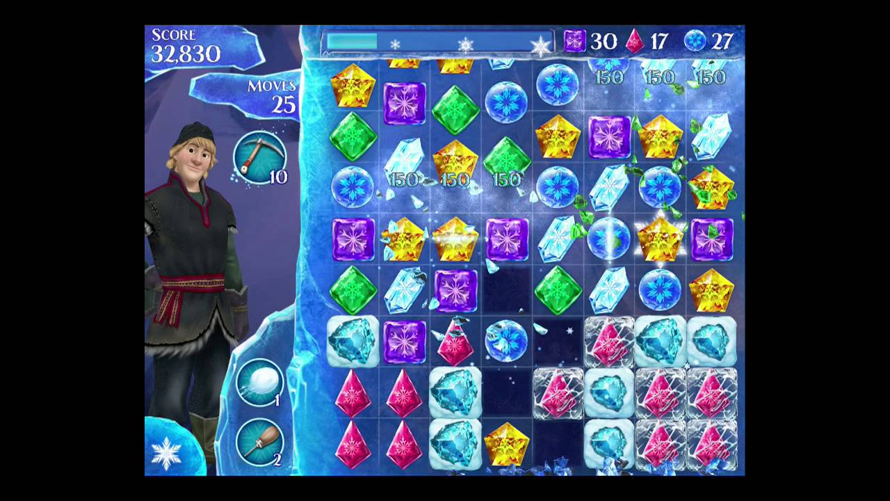 Disney Frozen Free Fall Level 180 - YouTube