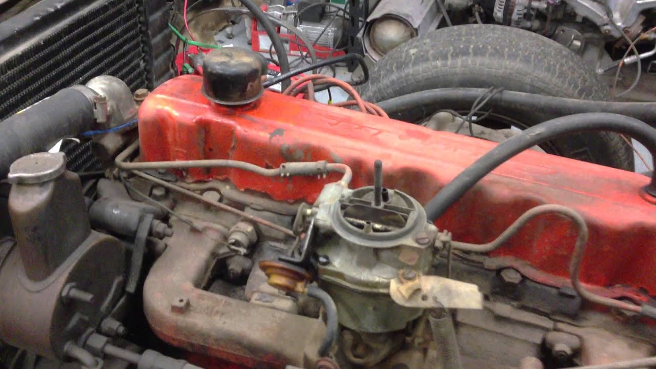 Chevy 250 6 Cyliner Running Great YouTube