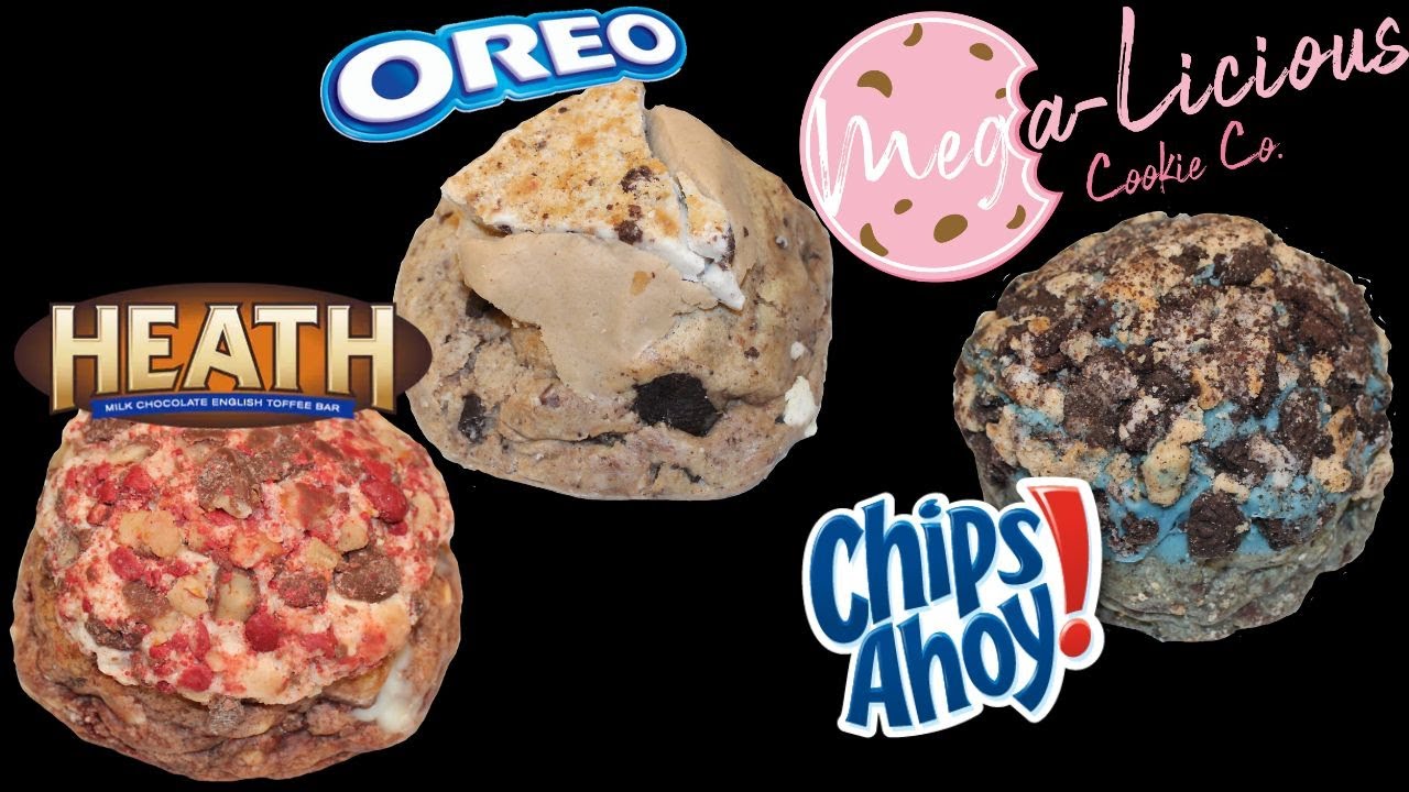 Mega-Licious Cookie Co. Red Velvet Crunch, Cookie Crumbles & Monsters Inc. Review - YouTube