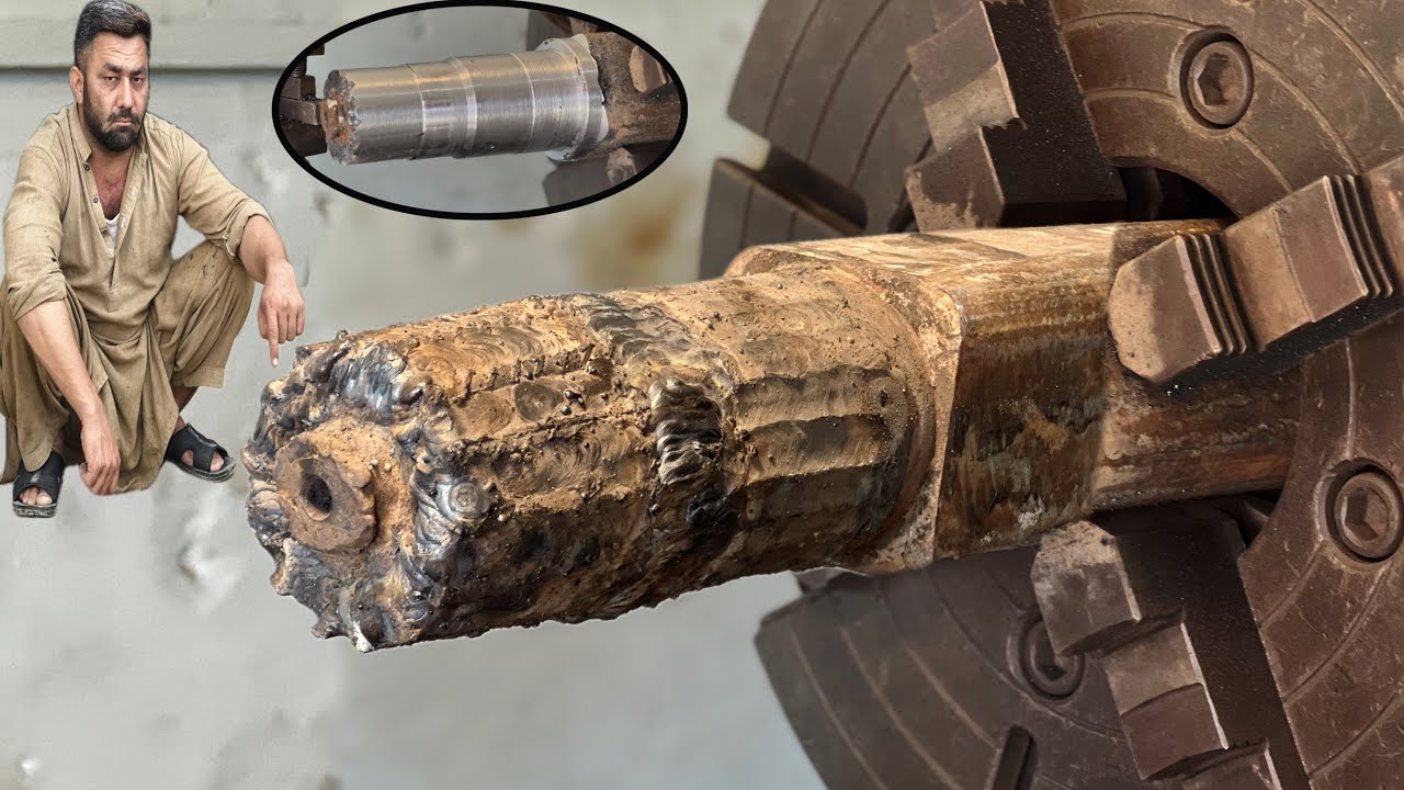 Mechanic's Hard Work and Skills | Wonderful Tractor Trolley Axle Shaft ...