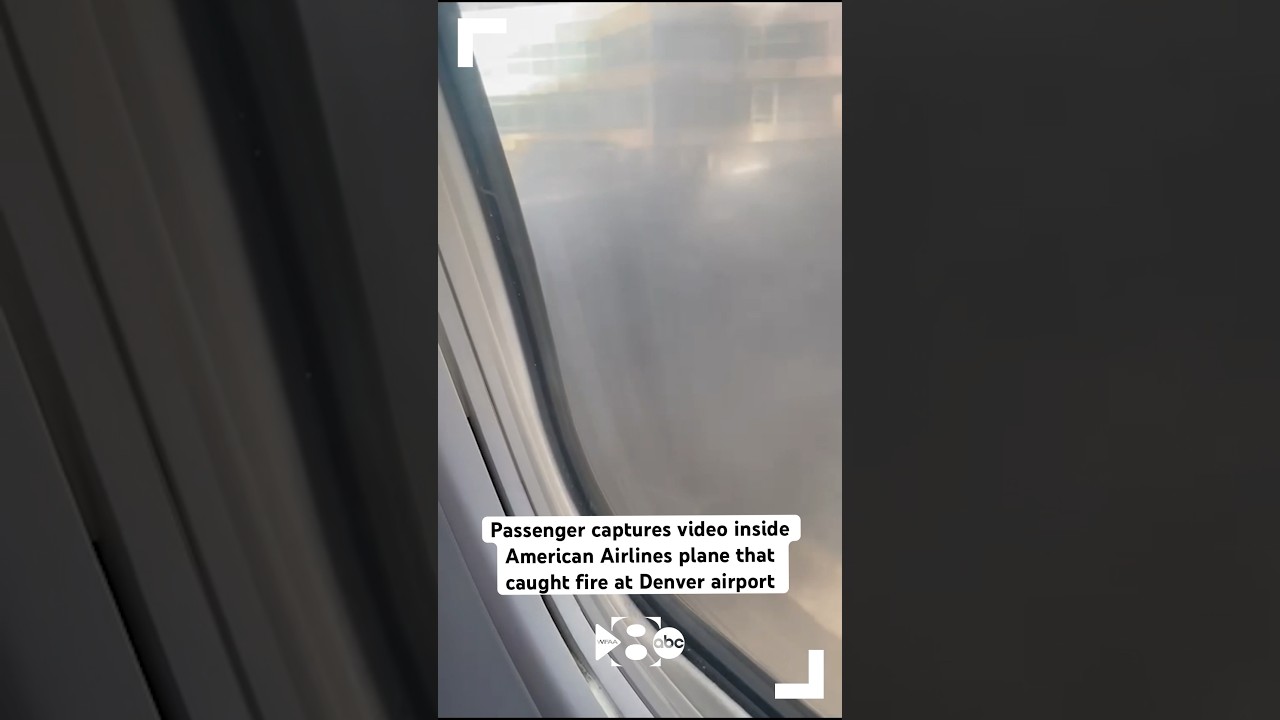 Passenger captures video inside American Airlines plane that caught ...