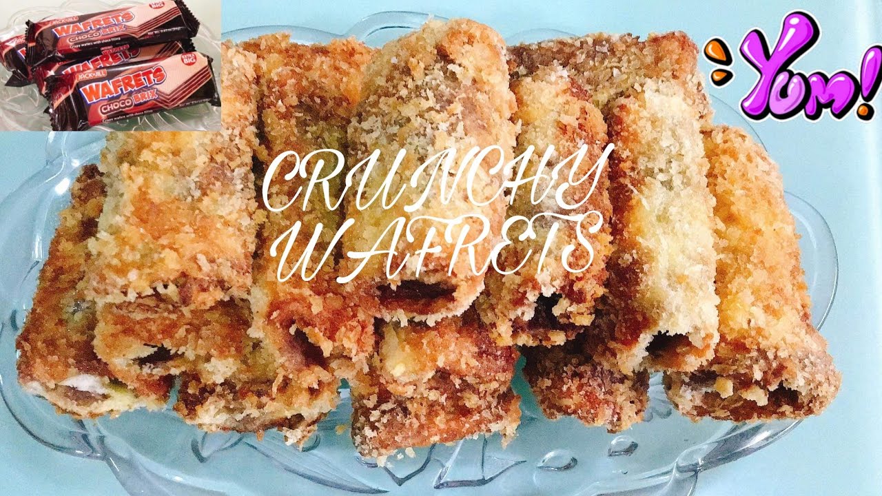 HOW TO MAKE CRUNCHY WAFRETS? GAWIN NYO PO ITO SA WAFERS NAPAKASARAP NYA ...