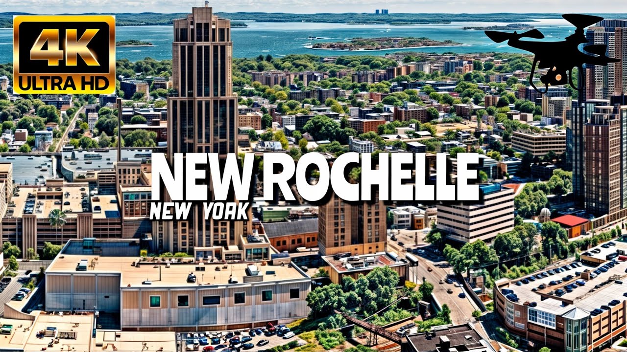 New Rochelle, New York In 4K By Drone - Amazing View Of New Rochelle ...