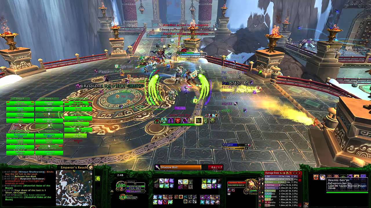 World of Warcraft: Warlock: Demonology Rotation 5.4 - YouTube