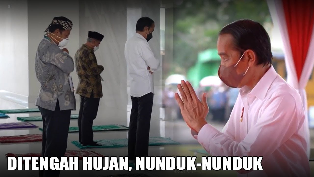 JADI IMAM, Pak Jokowi Selalu Nunduk Kepala Sama Siapapun Sopan Bingitz ...