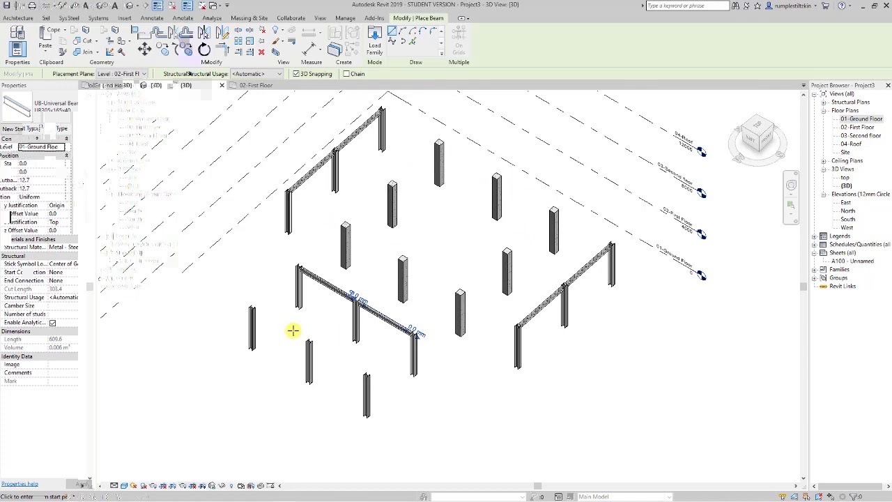 Revit Tool for Beginners - Building a simple structure with Revit ...