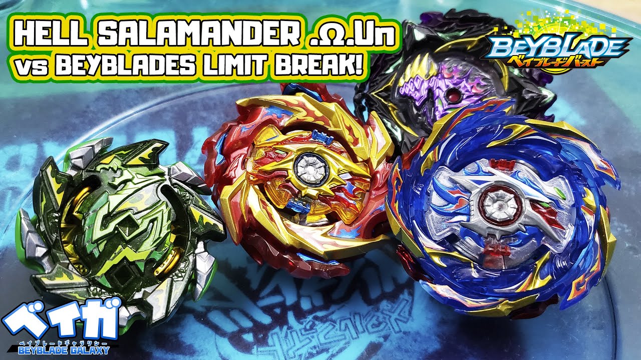 HELL SALAMANDER .Ω.Un contra Beyblades Limit Break - Beyblade Burst ...