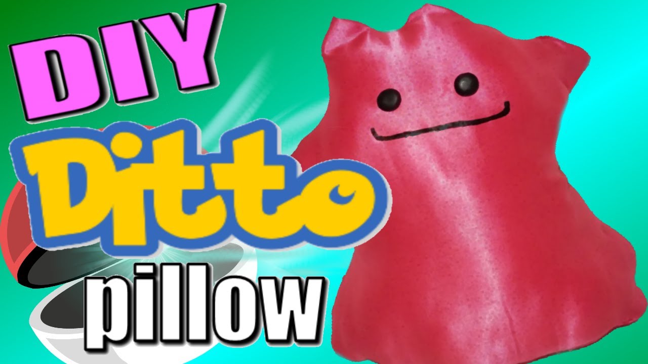 DIY DITTO PILLOW! Sewing Game Accurate Ditto Pokemon Sword and Shield ...
