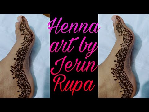 #Henna_Art #Foot_Mehedi_Design || Beautiful Foot Mehedi Design|| Jerin ...