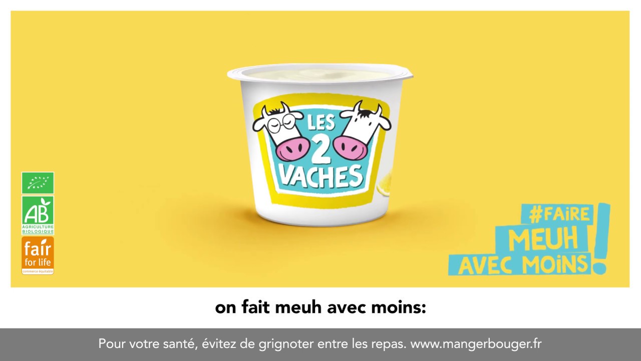 Les 2 Vaches : Faire Meuh avec Moins Bumper Ad 4 - YouTube