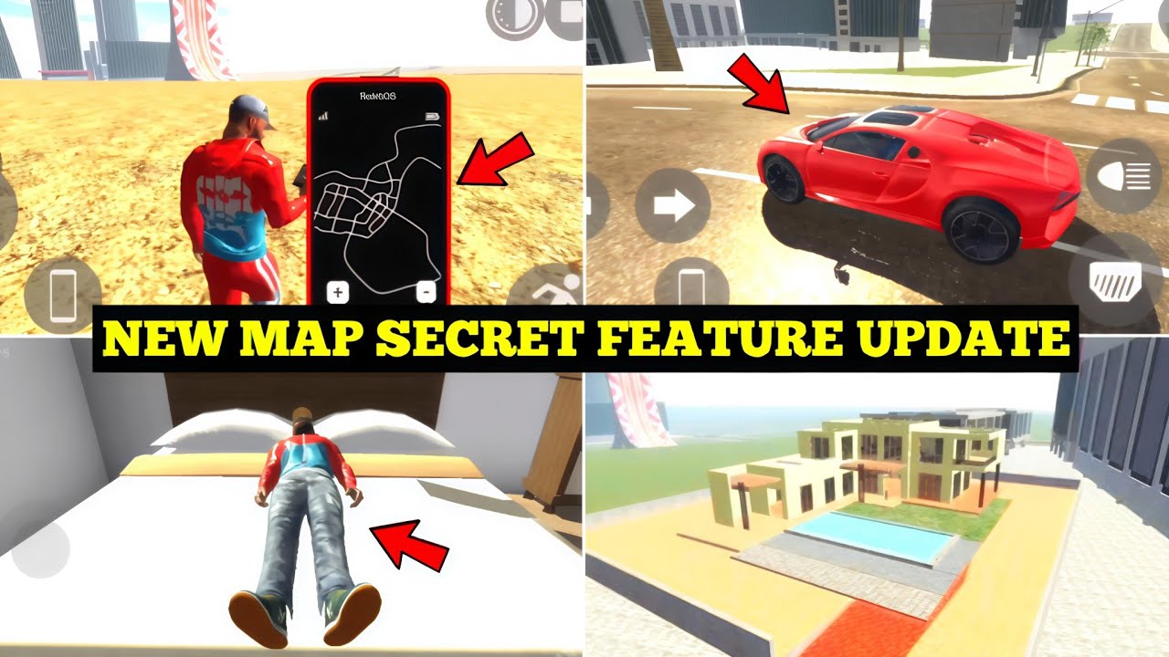 Finally New Mini Map Feature in Indian Bike Driving 3D 🤯🔥| New Car Cheat Code | Harsh in Game ...