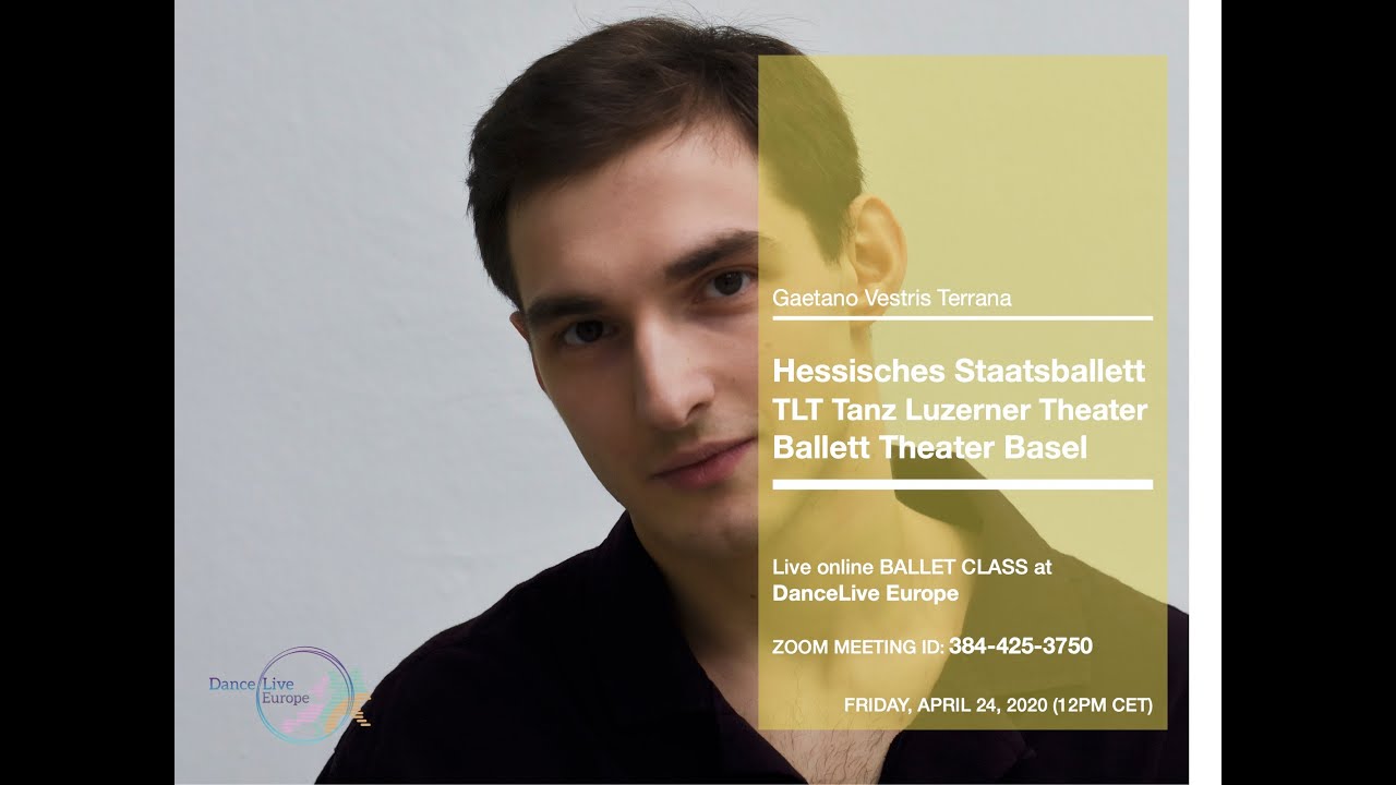 Ballet class with Gaetano Vestris Terrana - Soloist at Hessisches ...