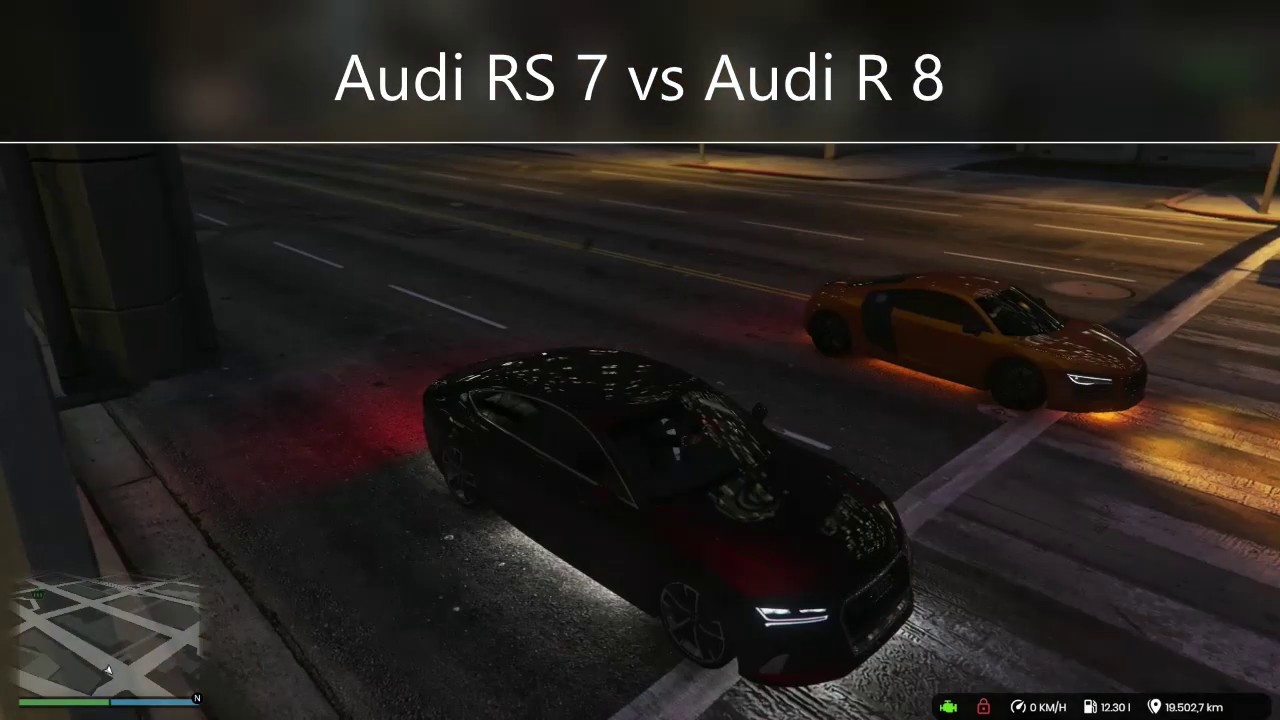 Audi RS 7 vs Audi R 8 #GVMP - YouTube