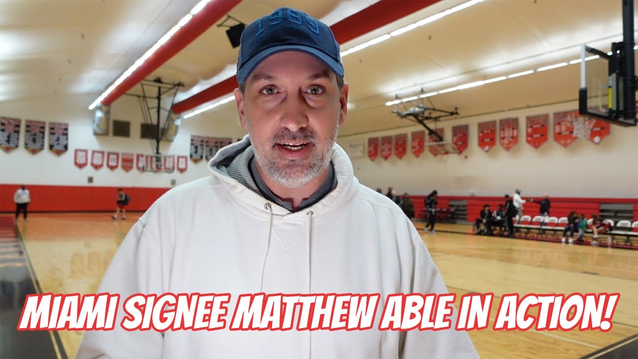 Observations of Miami Signee Matthew Able, His Reaction to Coaching ...