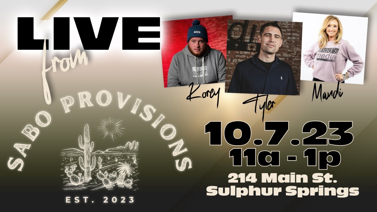 LIVE from Sabo Provisions on a GLORIOUS SATURDAY!!! - YouTube