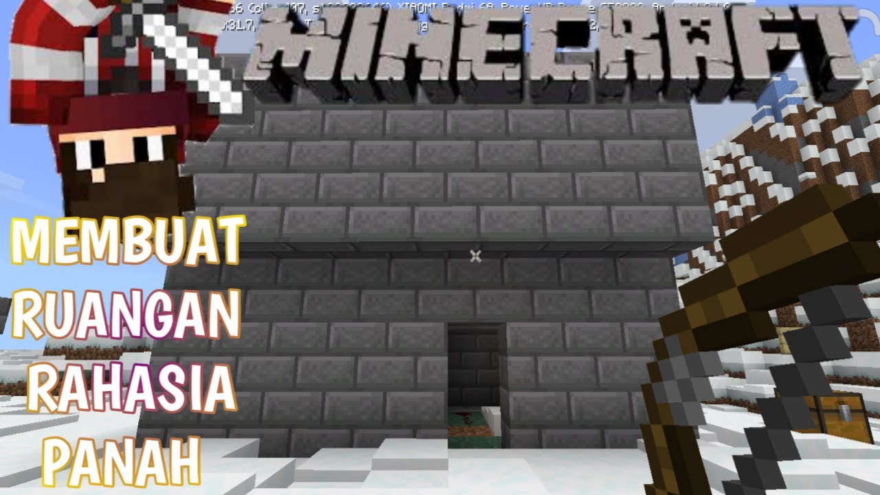 Cara membuat ruangan rahasia dengan tembakan panah di MINECRAFT Part 16 ...