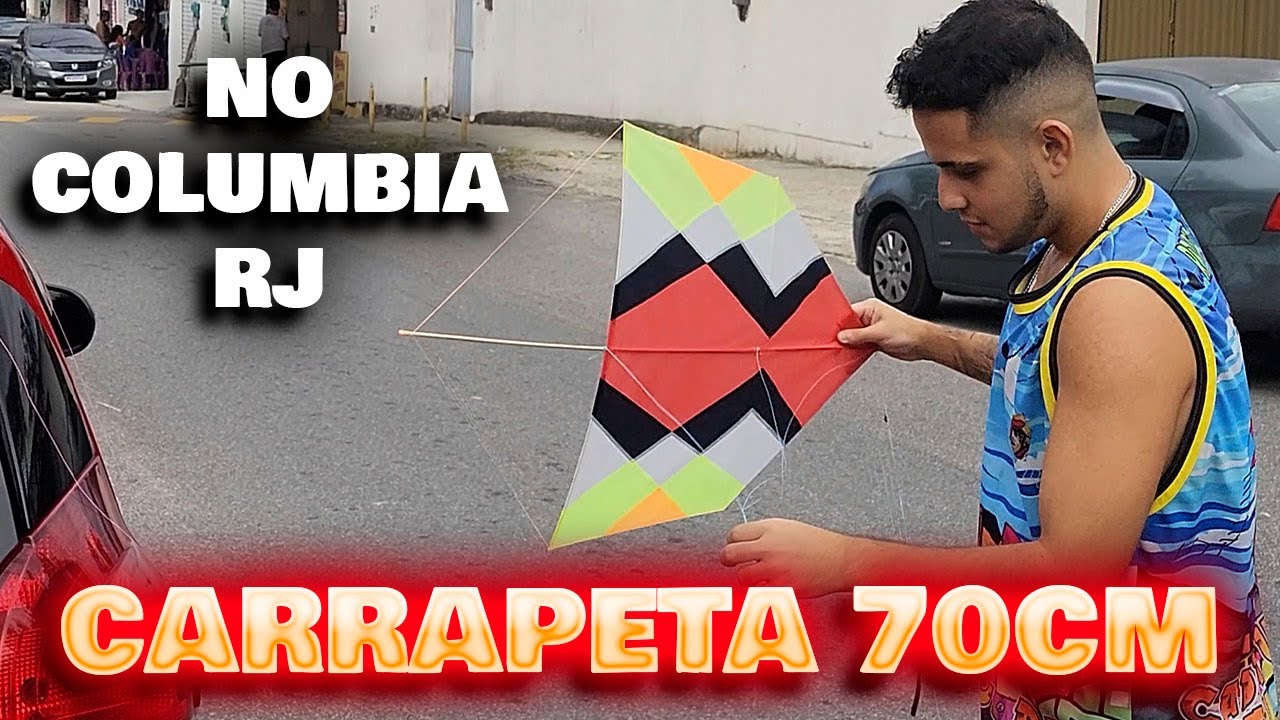 PIPA Carrapeta de 70cm da show no céu - Pipa ISOLADA no Columbia RJ ...